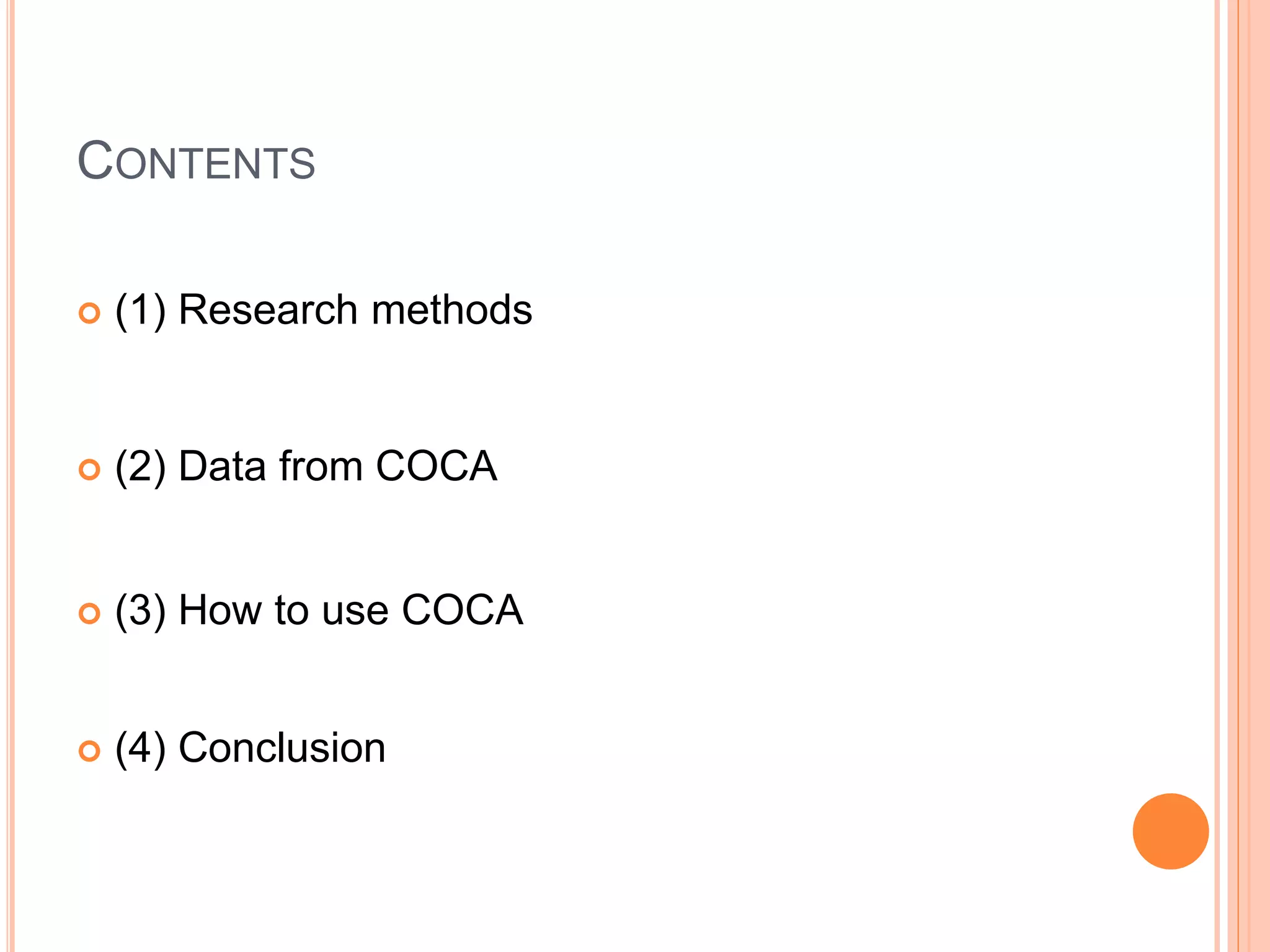 The corpus research method | PPT