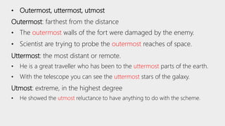 The correct use of Adjectives | PPTX