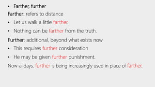The correct use of Adjectives | PPTX