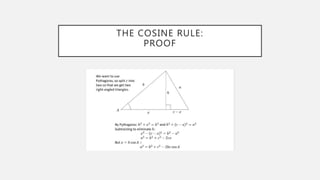 The cosine rule | PPTX