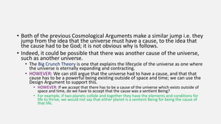 The Cosmological Argument | PPTX