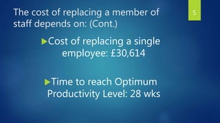 The cost of brain drain (Employee Turnover Cost) | PPTX