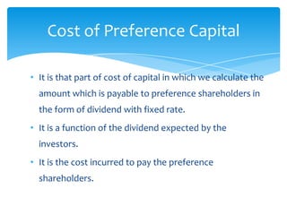 The cost of capital final | PPT