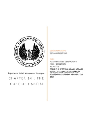 The Cost of Capital/Abshor.Marantika/Rizki Bhirawani Merdikowati/3-03 | PDF