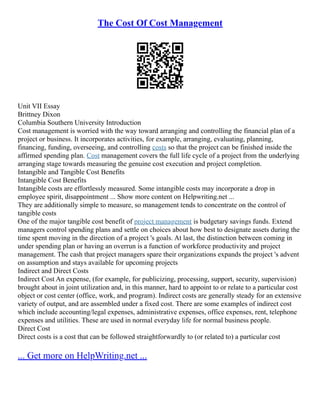 The Cost Of Cost Management | PDF