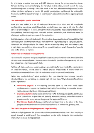 The Cost of Hitting a Structural Beam (BIM & Clash Detection) | PDF
