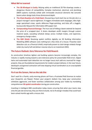 The Cost of Hitting a Structural Beam (BIM & Clash Detection) | PDF