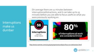 The Cost of Interruptions and Distractions | PPT
