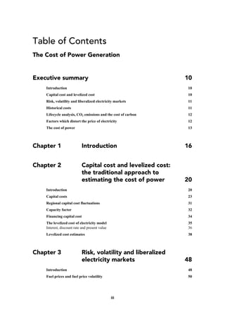 The cost of power generation | PDF