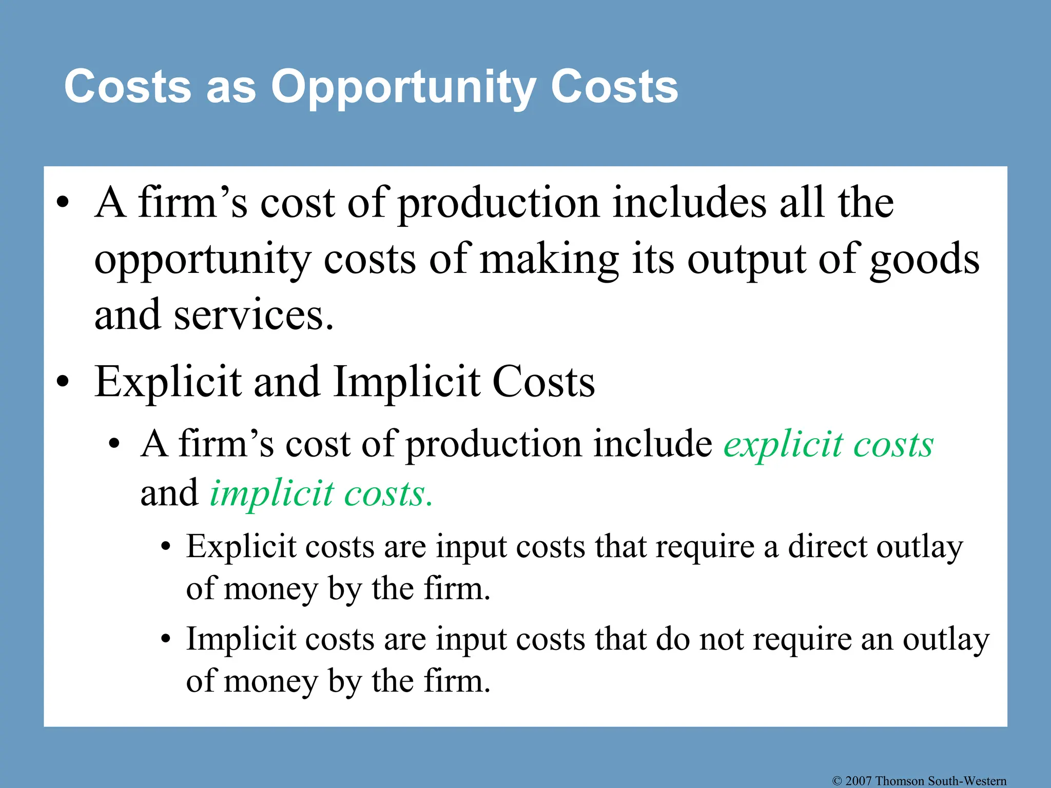 The Cost of Production-Mankiw.pptproduktion | PPT