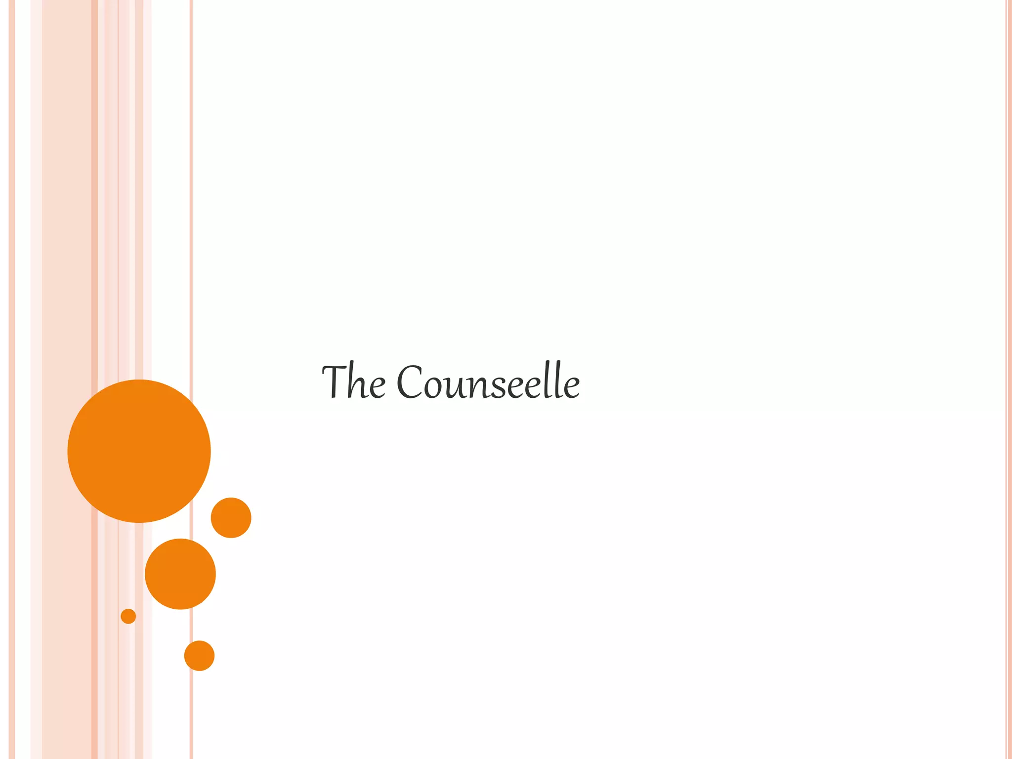 The counselee | PPTX