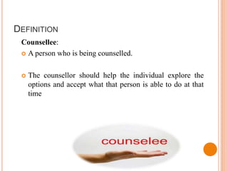 The counselee | PPTX