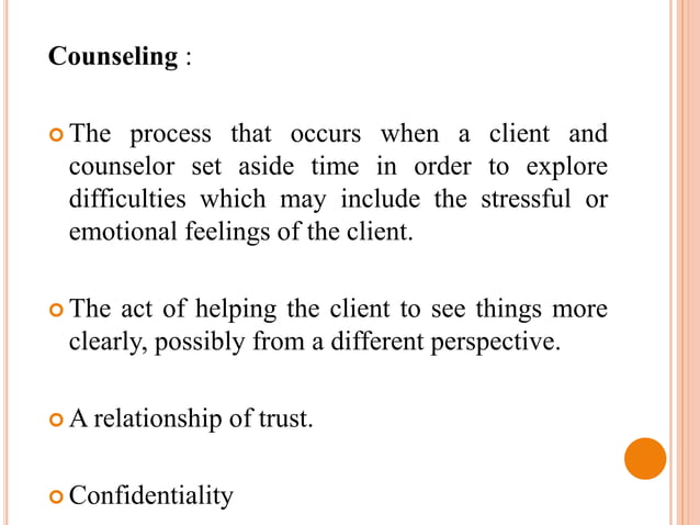 The counselee | PPT