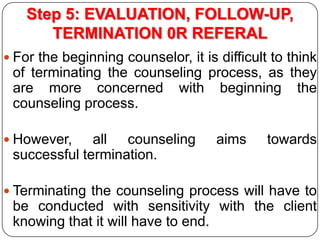 COUNSELING PROCESS | PPTX