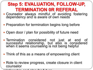 COUNSELING PROCESS | PPTX