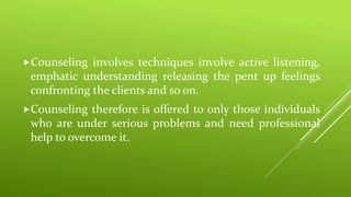 The Counseling Process | PPTX