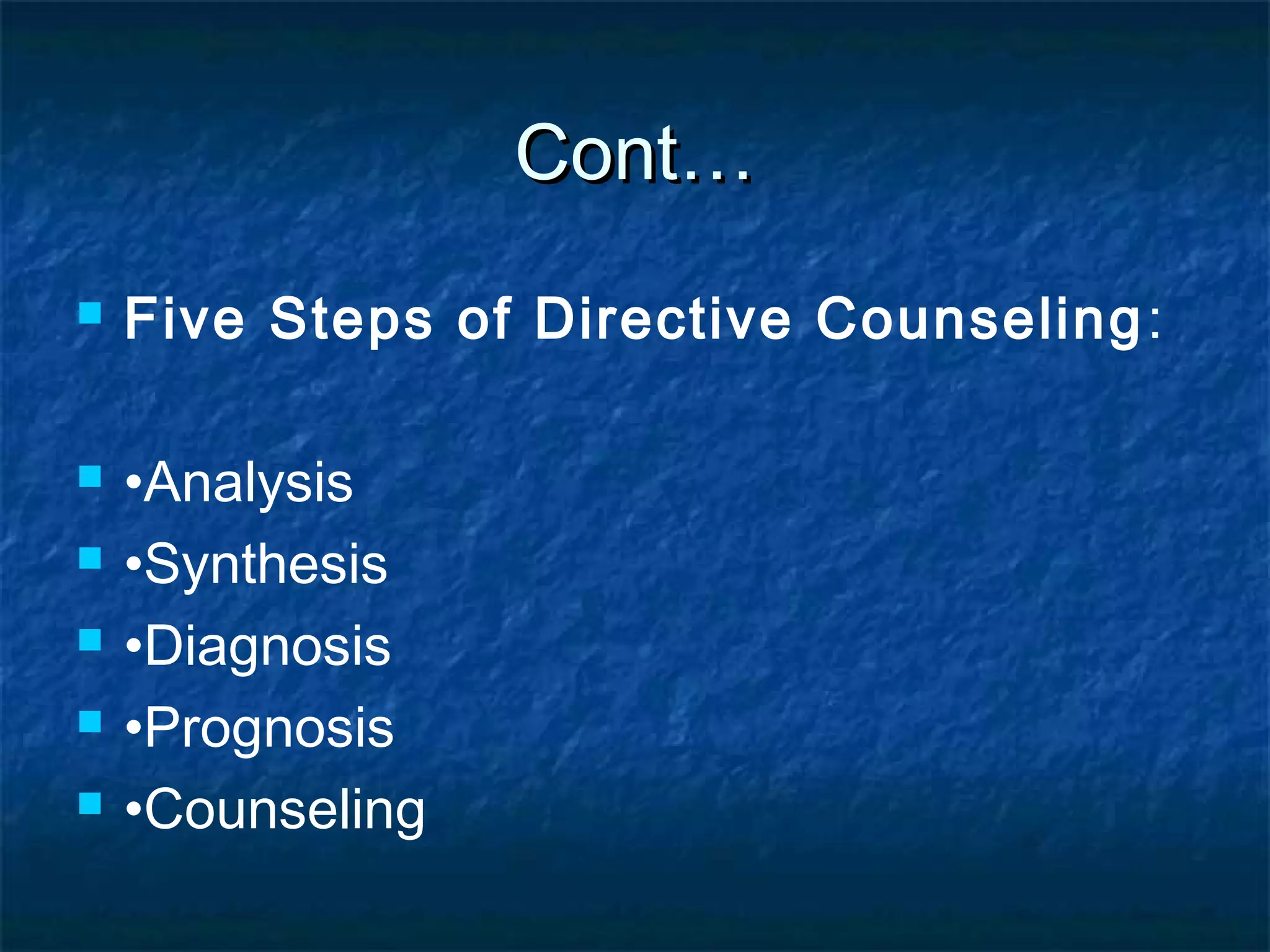 The counseling process | PPT