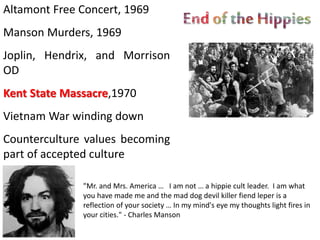 The counterculture and reform movements | PPT