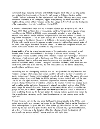 The counterculture of the 1960s | DOCX