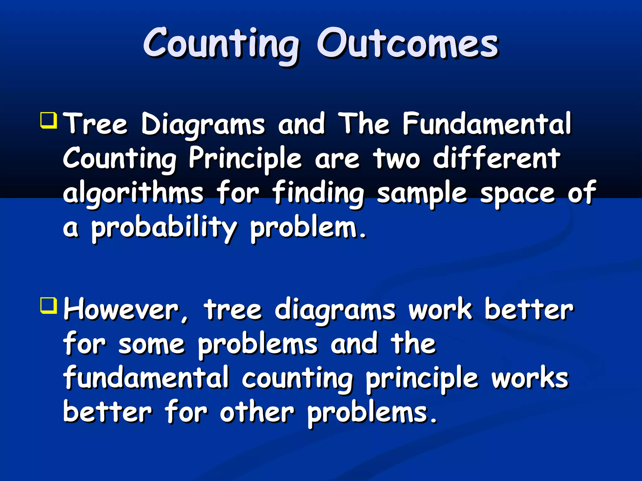 The Fundamental Counting Principle | PPT