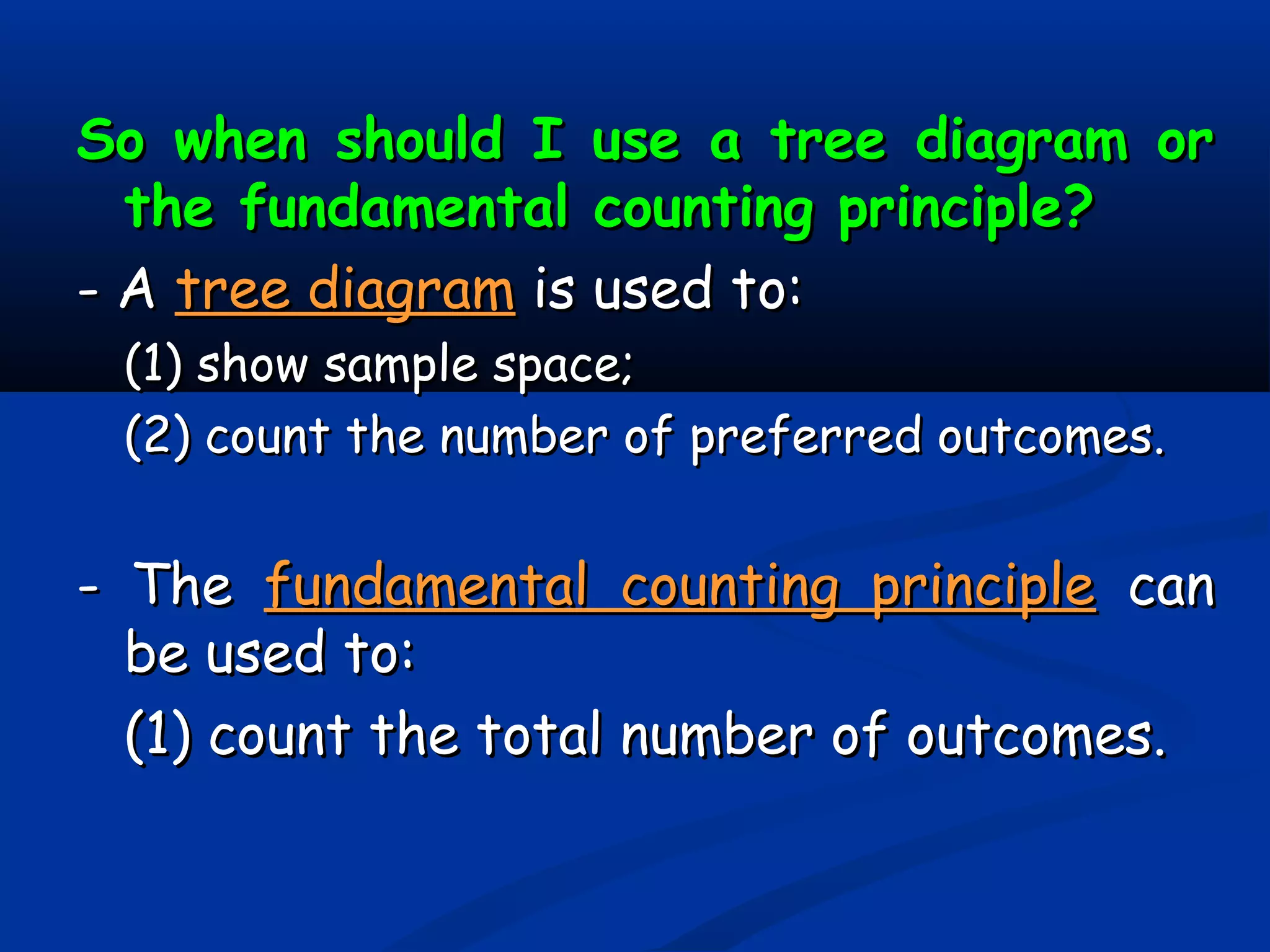 The Fundamental Counting Principle | PPT