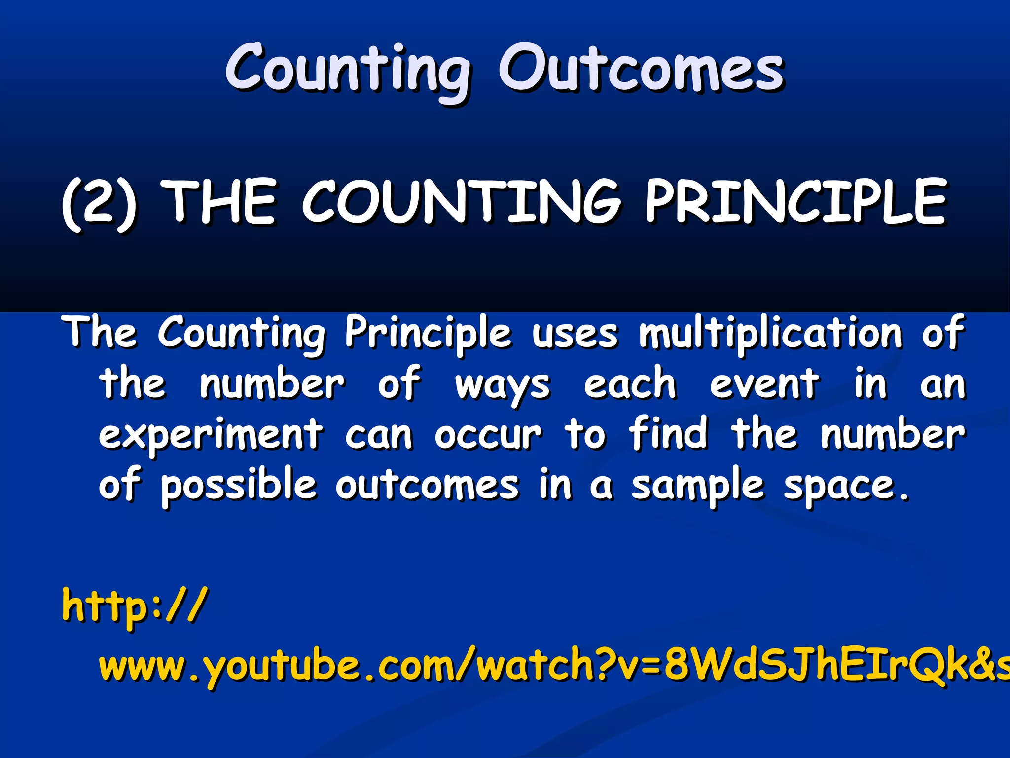 The Fundamental Counting Principle | PPT