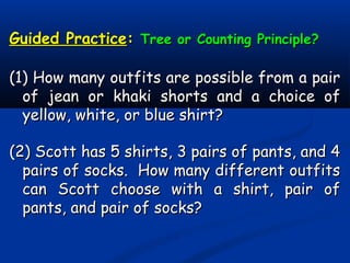 The Fundamental Counting Principle | PPT
