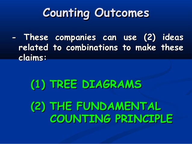 The Fundamental Counting Principle