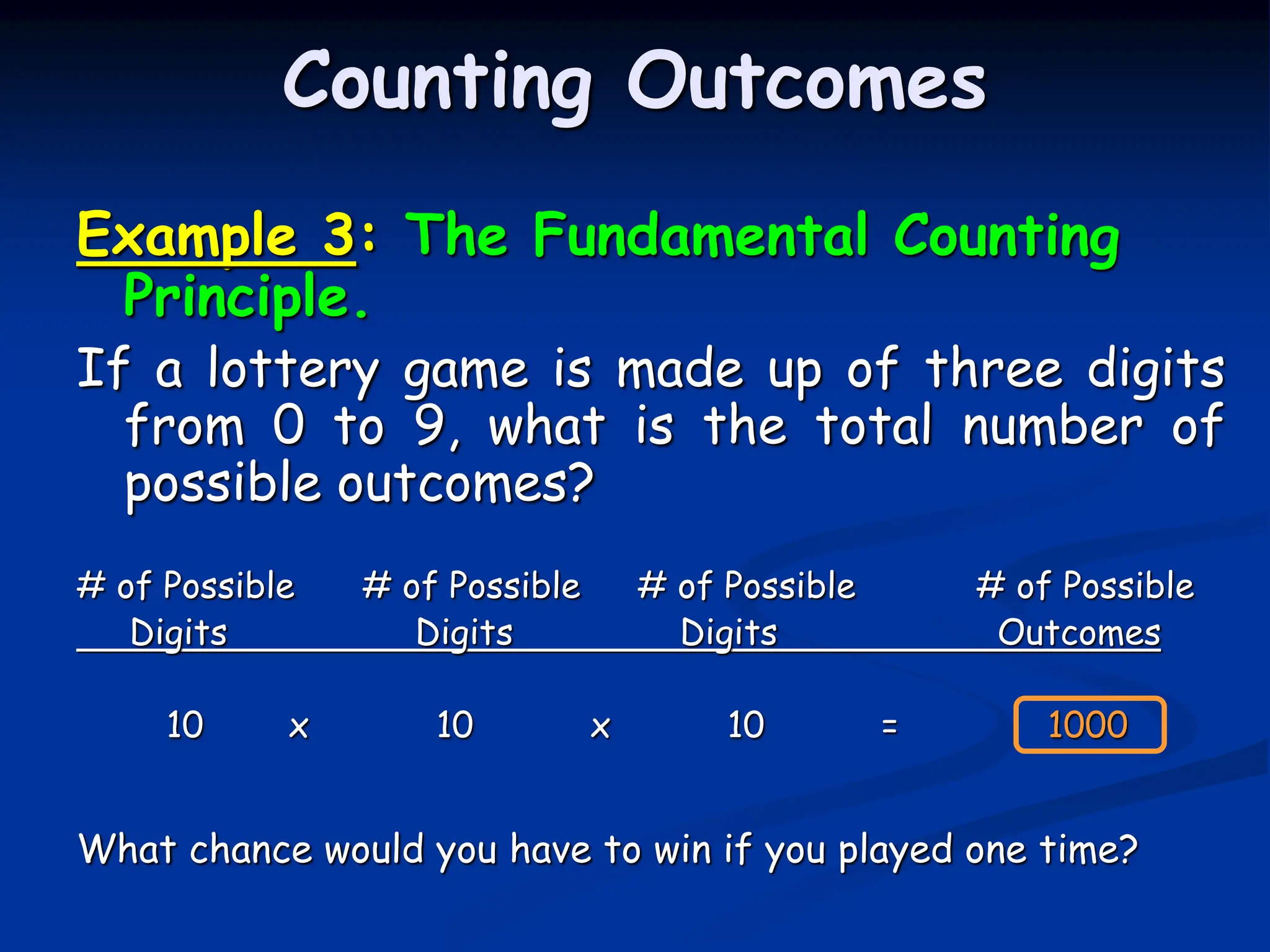 The Counting Principle and the counting principle.ppt