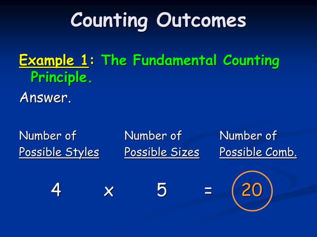 The Counting Principle and the counting principle.ppt