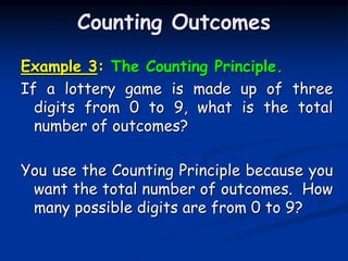 The Counting Principle and the counting principle.ppt