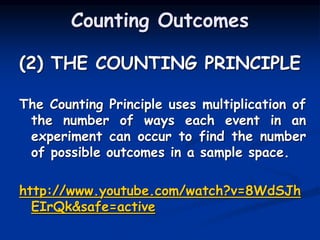 The Counting Principle and the counting principle.ppt