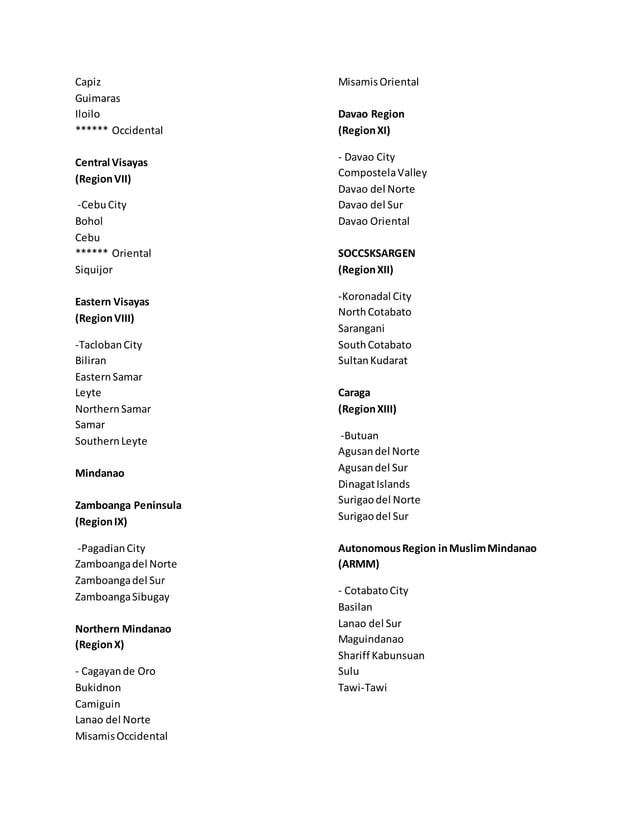 The countries of the world and capitals of every country follow | DOCX ...