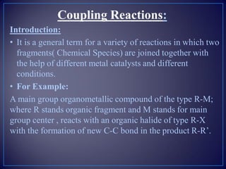 The coupling reactions | PDF