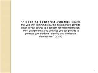 The course syllabus | PPT