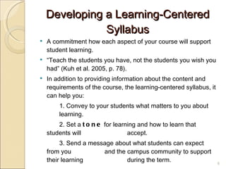 The course syllabus | PPT