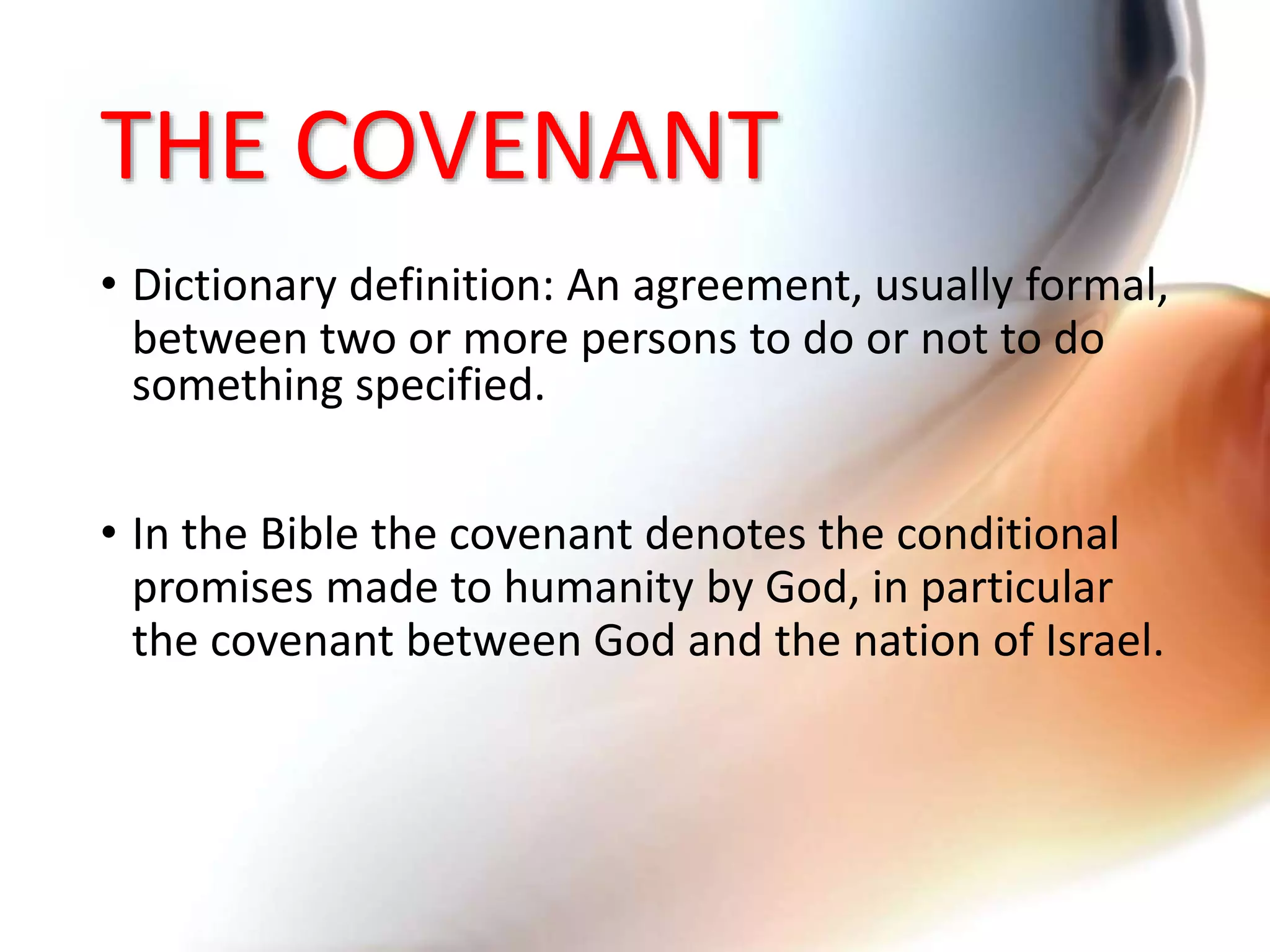 The covenant | PPTX