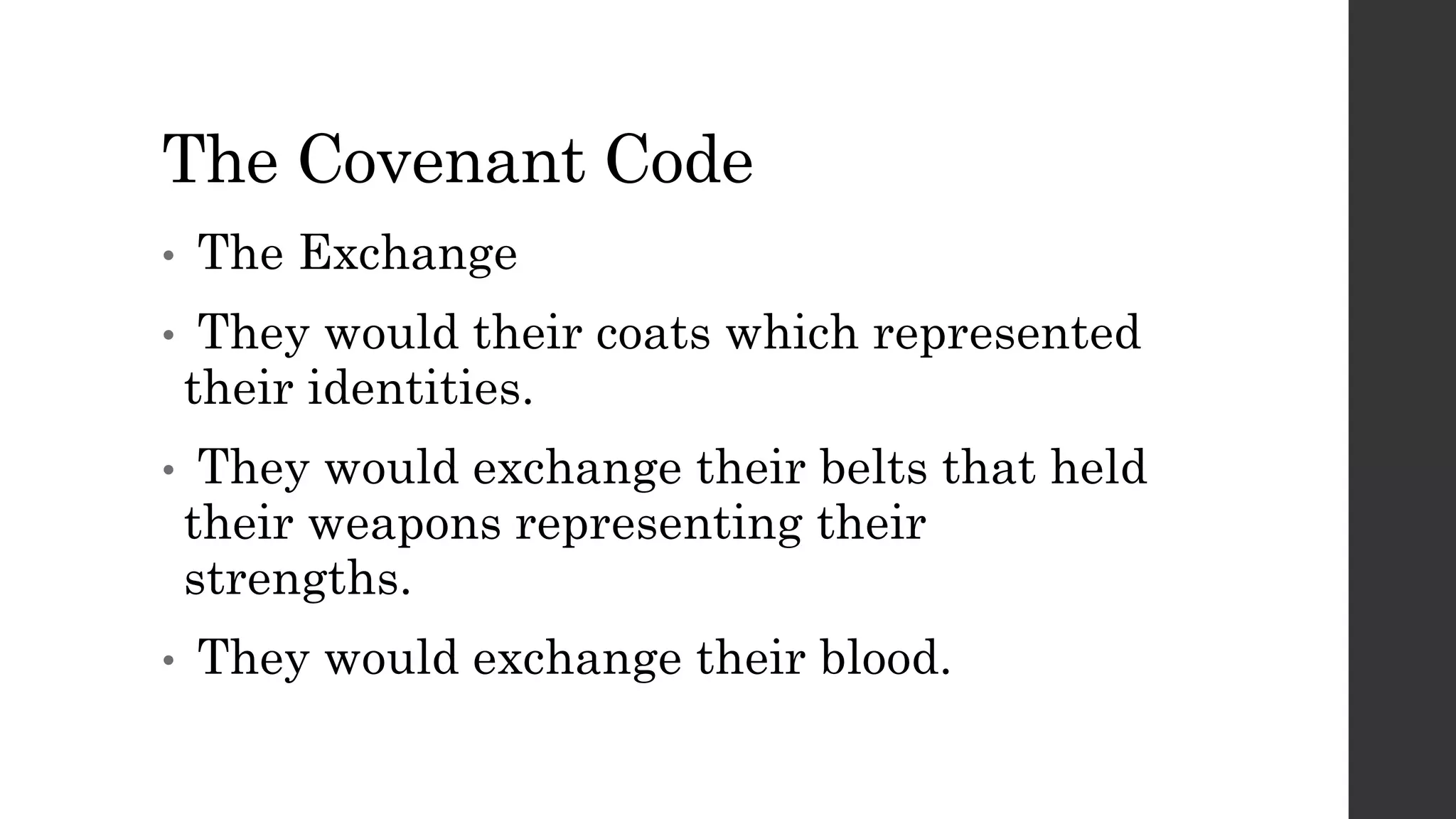 The Covenant Code Reveals His Love | PPTX