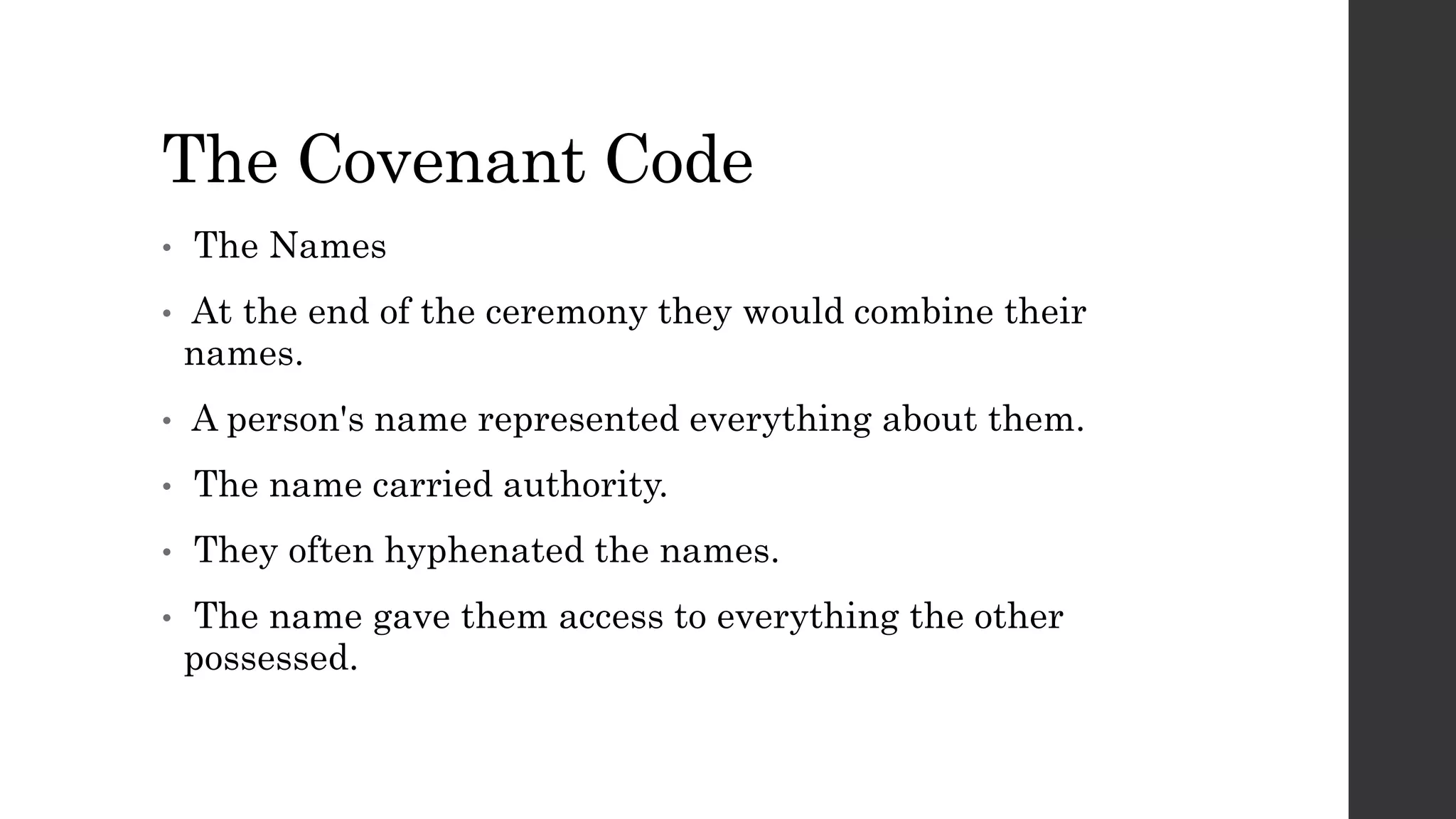 The Covenant Code Reveals His Love | PPTX