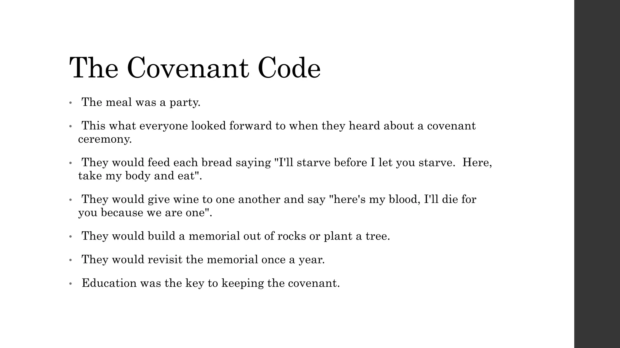 The Covenant Code Reveals His Love | PPTX