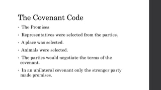 The Covenant Code Reveals His Love | PPT