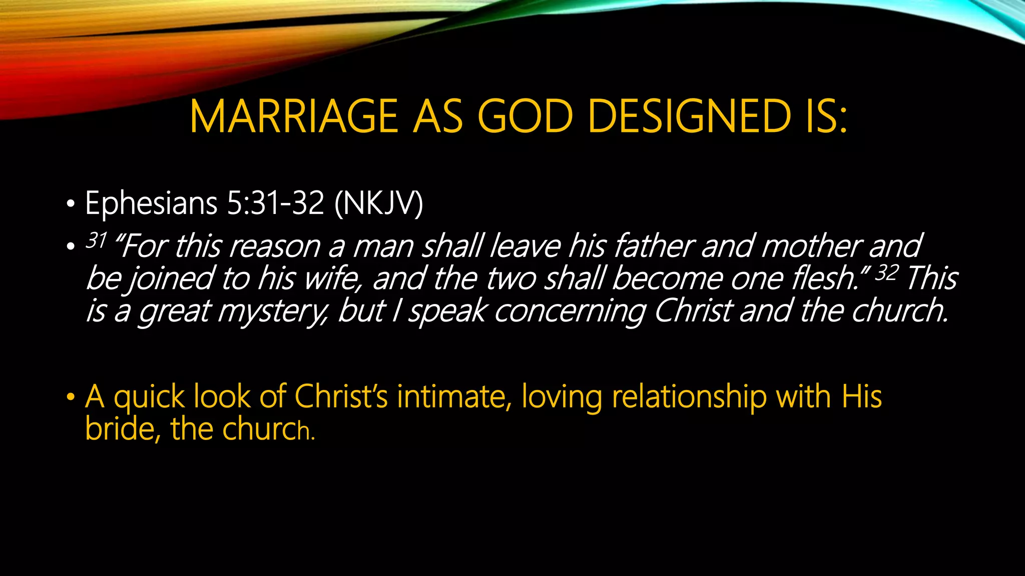 The Covenant of Marriage. | PPTX