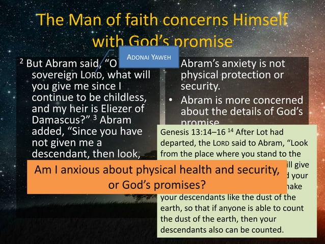 Abram: Anxious For God's Promise - Genesis 15:1-6 | PPTX