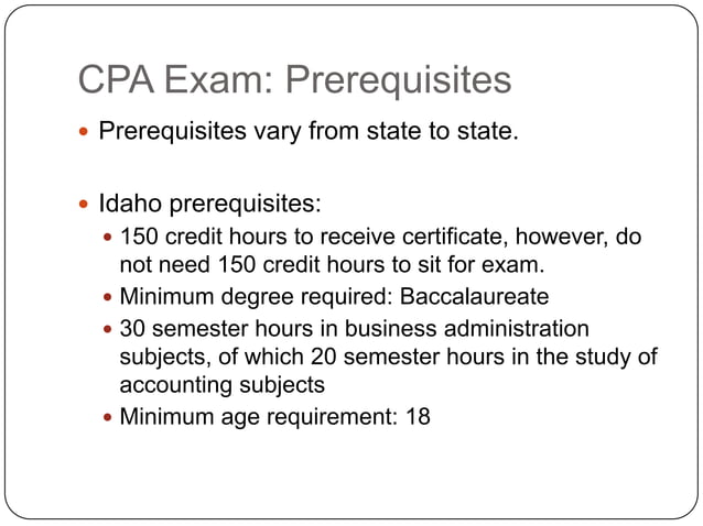 The cpa examination | PPT