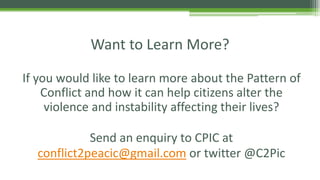 The cpic cycle of conflict indicator website version | PPT