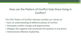 The cpic cycle of conflict indicator website version | PPT
