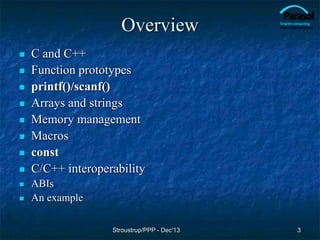 THE C PROGRAMMING LANGUAGE PPT CONTAINS THE BASICS OF C | PPT