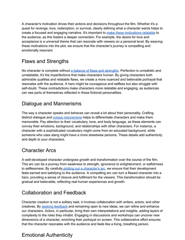 The Craft of Character Creation - Building Believable Personalities in ...