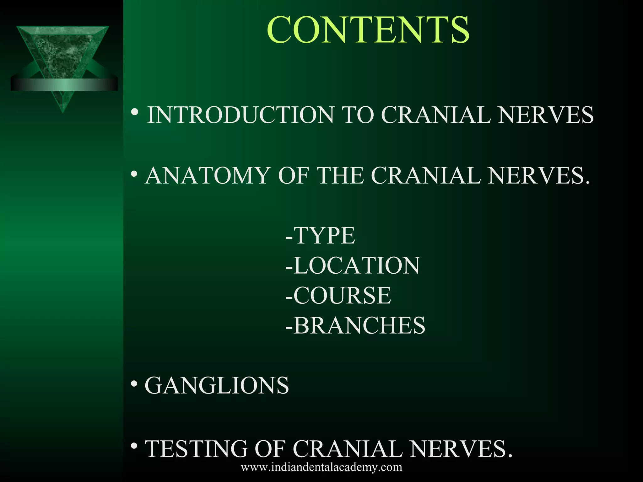 The cranial nerves v &vii/ oral surgery courses | PPT