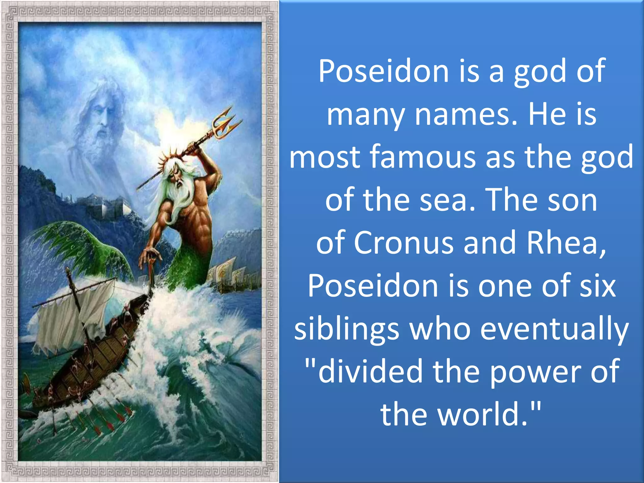 The creation (GREEK GODS) | PPTX
